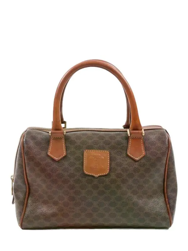 Celine 1980s Mini Speedy Triomphe Tote - Brown