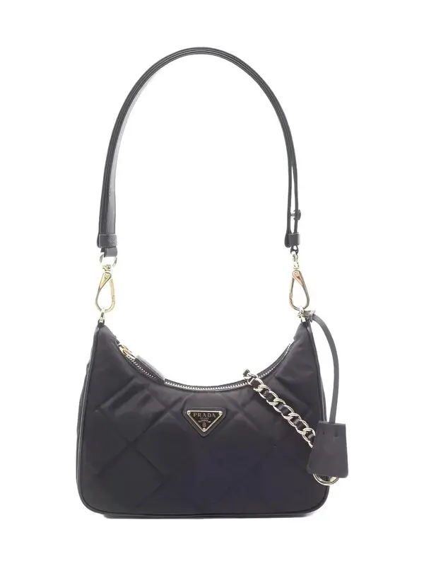 Prada Quilted Shoulder Bag - Black