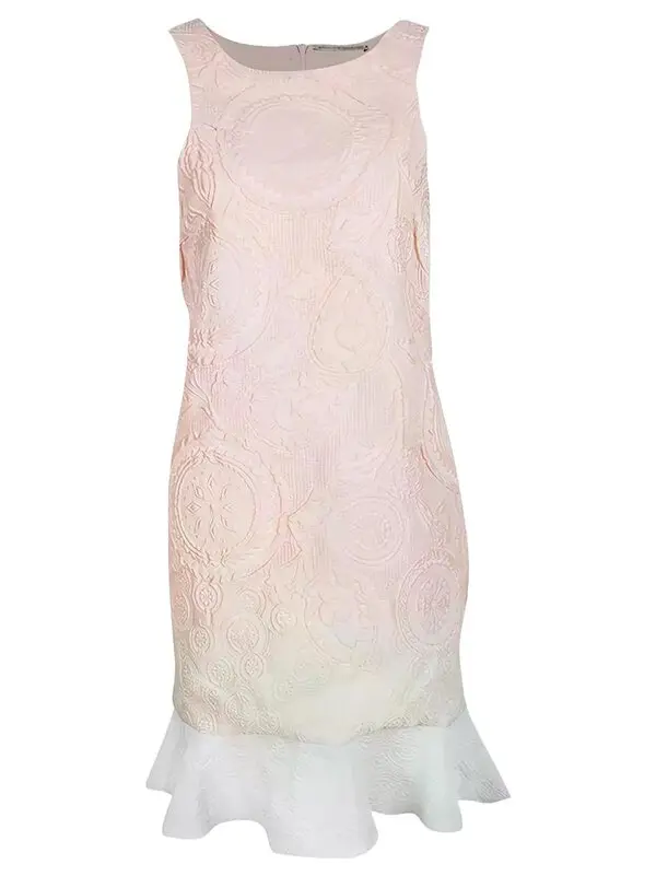 Ermanno Scervino Jacquard Ruffled Dress - Pink