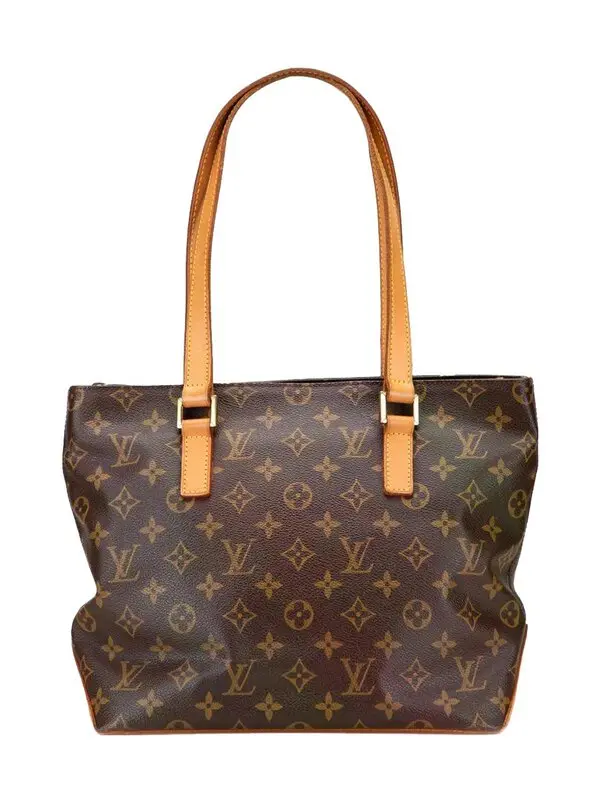 LOUIS VUITTON 2001 Monogram Cabas Piano Tote Bag - Brown