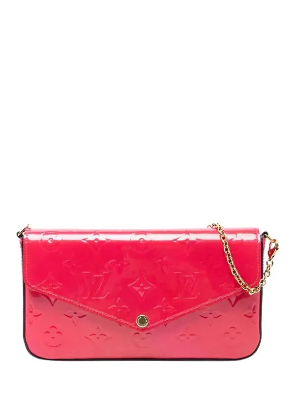 LOUIS VUITTON Monogram Vernis Pochette Felicie Crossbody Bag - Pink