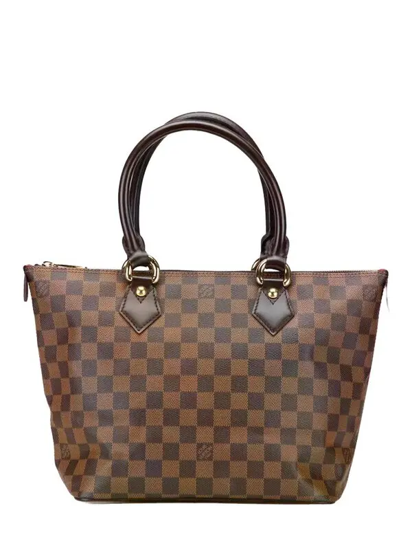 LOUIS VUITTON 2007 Damier Ebene Saleya Pm Handbag - Brown