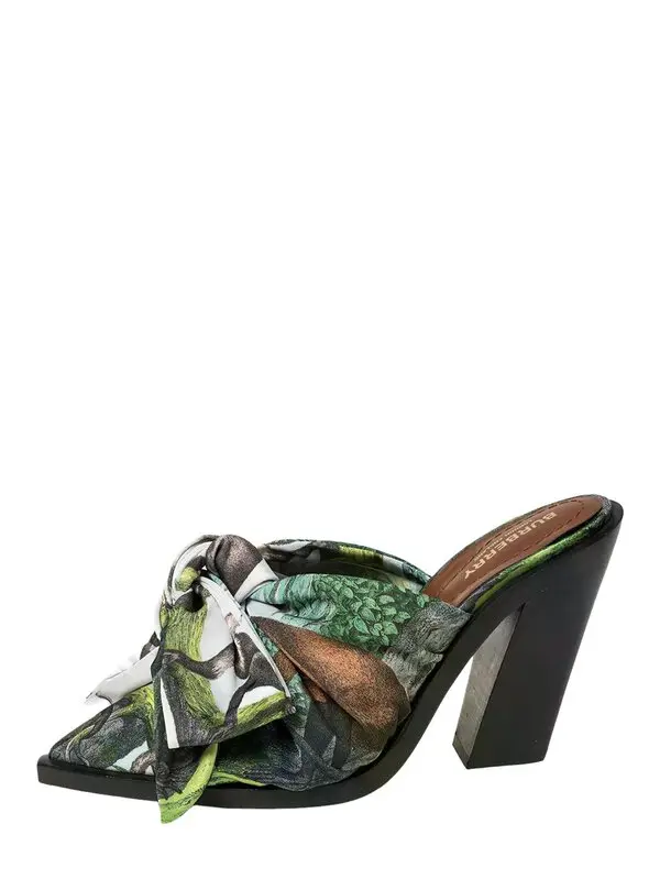 Burberry 90mm Tillington Mules - Green