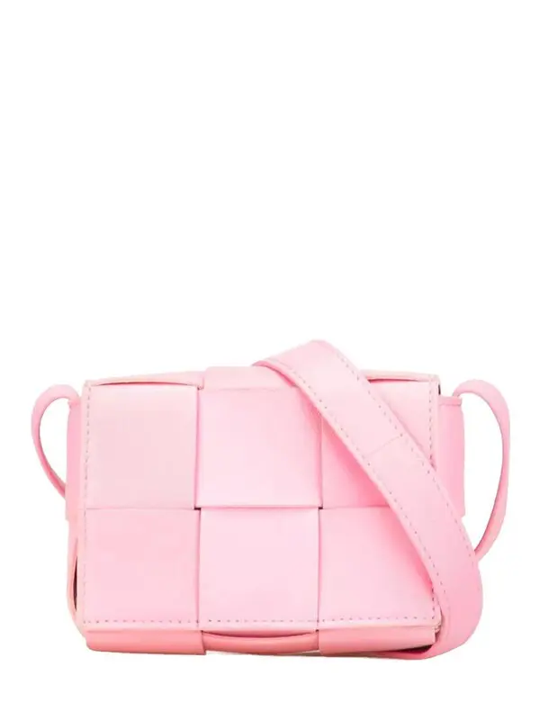 Bottega Veneta Intrecciato Nappa Cassette Crossbody Bag - Pink