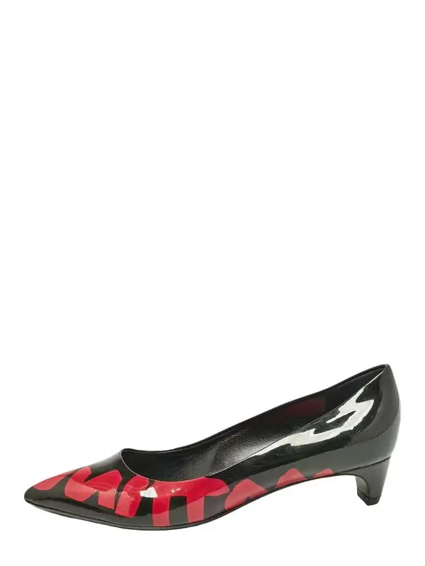 LOUIS VUITTON 50mm Logo-print Pumps - Black
