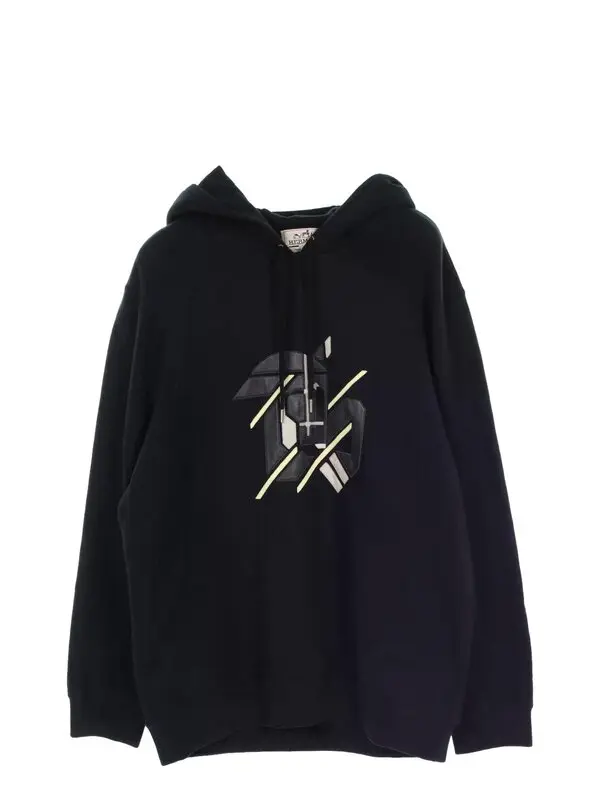 Hermès Logo-patch Hoodie - Black