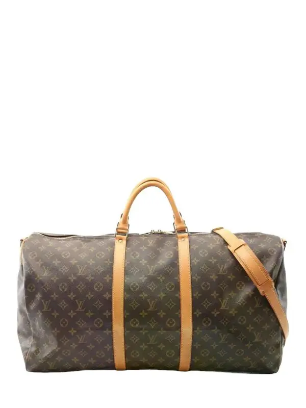 LOUIS VUITTON Keepall Bandoulière 60 Handbag - Brown