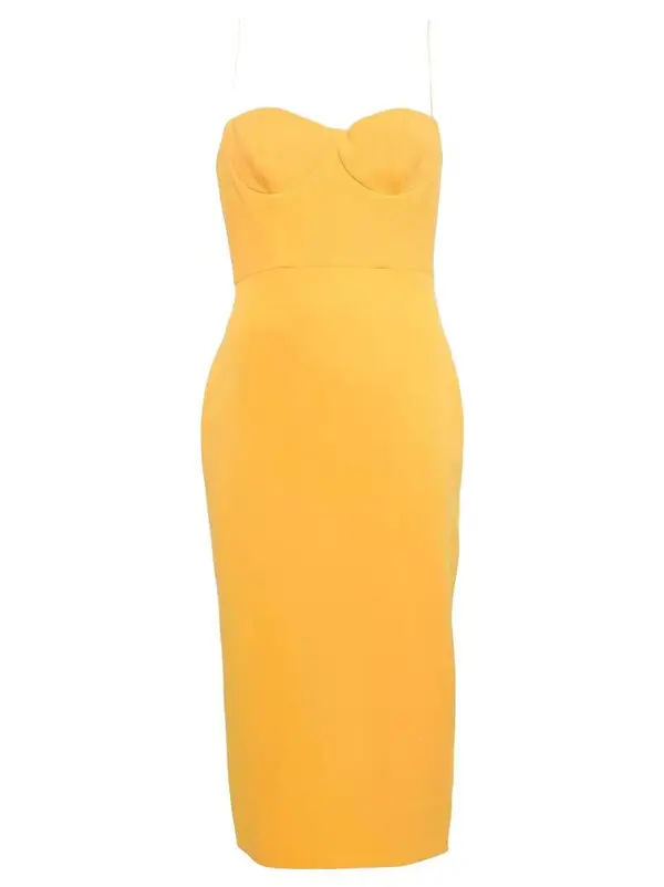 Alex Perry Corset-style Midi Dress - Orange