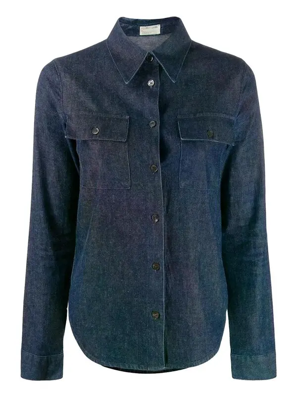 Helmut Lang Flap Pocket Denim Shirt - Blue