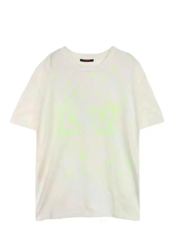 LOUIS VUITTON 2000 Spread-embroidered T-shirt - Neutrals