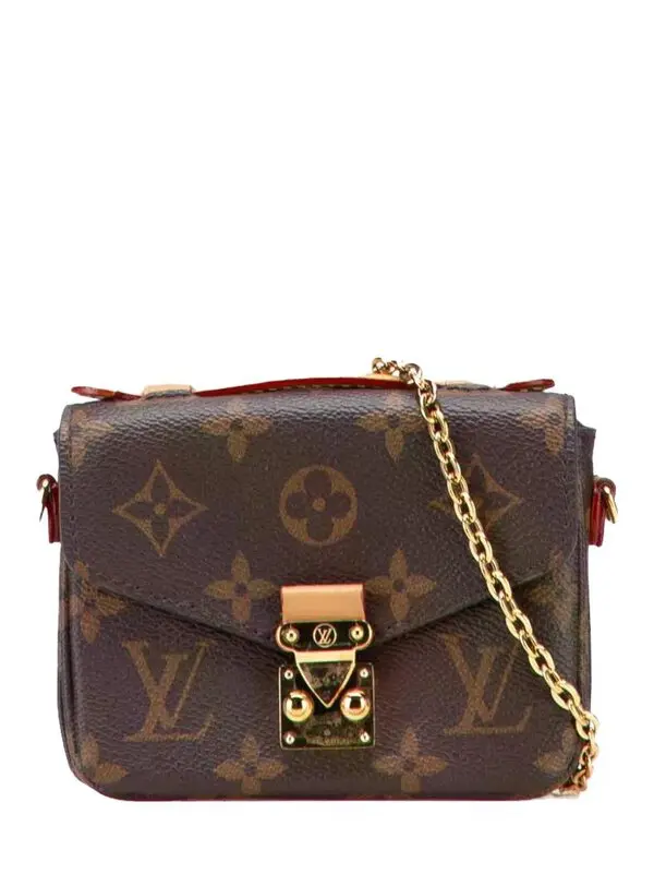 LOUIS VUITTON Monogram Micro Metis Satchel - Brown