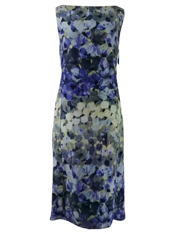 Moschino Printed Ribbon-detail Dress - Blue