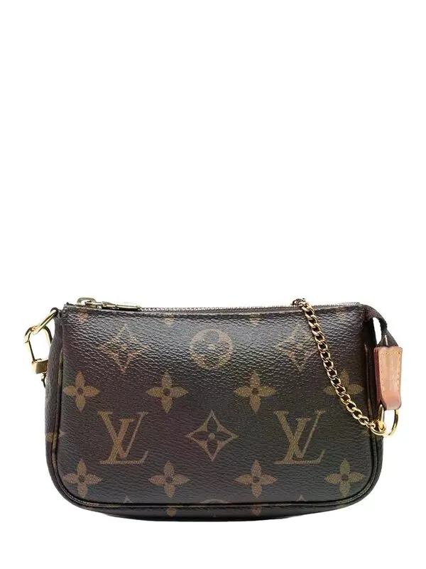LOUIS VUITTON Monogram Mini Pochette Accessoires Handbag - Brown