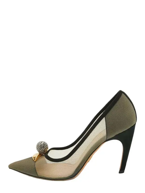 Dior 110mm Mesh And Suede Pumps - Neutrals