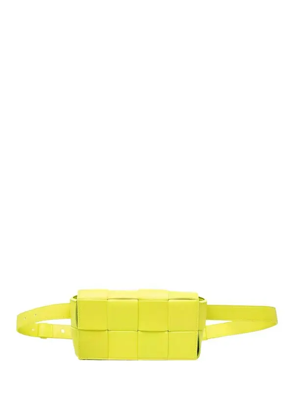 Bottega Veneta Mini Nappa Intrecciato Cassette Belt Bag - Yellow