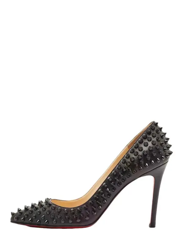 CHRISTIAN LOUBOUTIN 100mm Spike-embellished Pointed-toe Pumps - Black