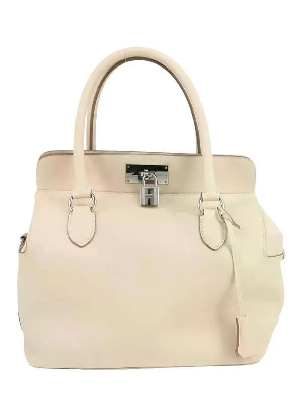 Hermès 2014 Toolbox 26 Handbag - White