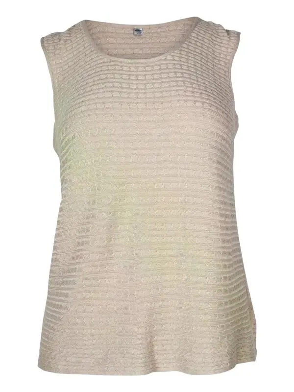 Giorgio Armani Knitted Sleeveless Top - Neutrals