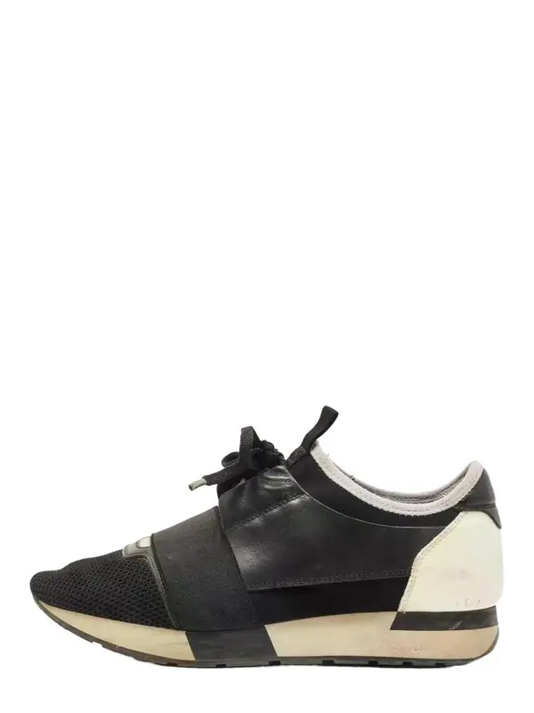 Balenciaga Mesh Panelled Low-top Sneakers - Black