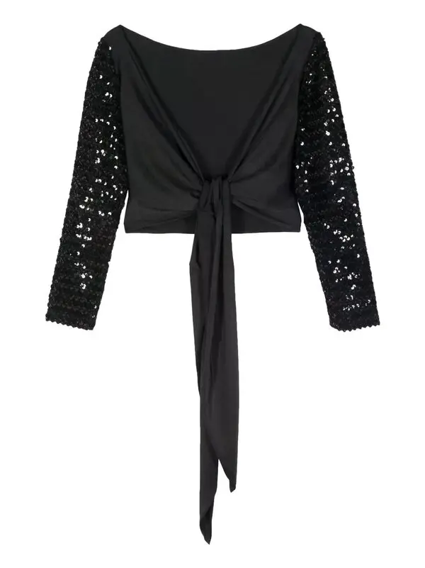 Jean Paul Gaultier 2000s Sequin-embellished Top - Black