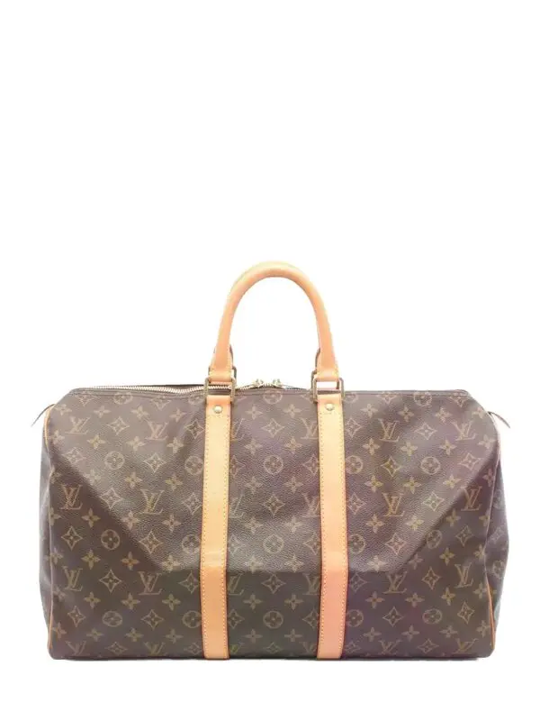 LOUIS VUITTON 2002 Keepall 45 Boston Bag - Brown