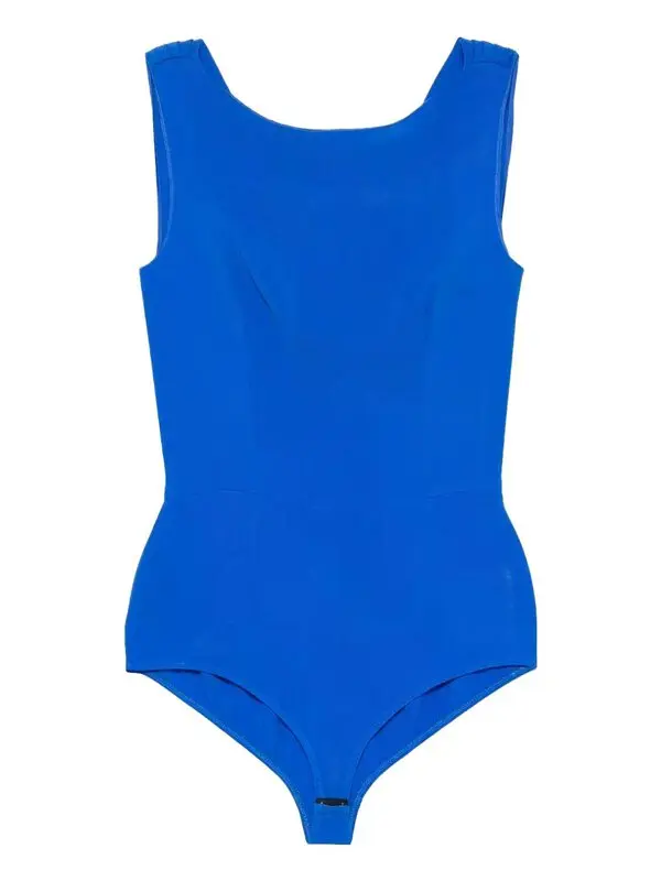 Dior 2000s Cowl-neck Bodysuit - Blue