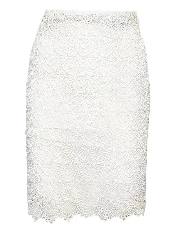 Valentino Garavani Lace Mini Skirt - White