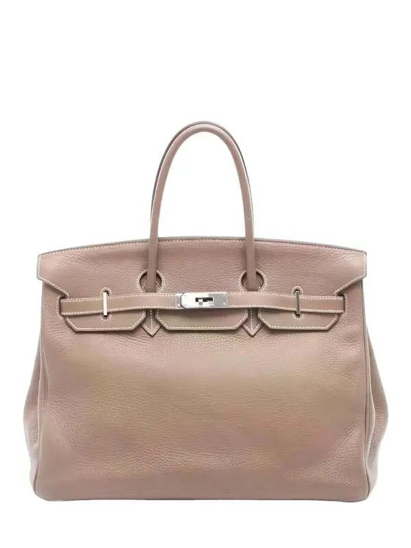 Hermès Birkin 35 Clemence Leather Tote - Brown