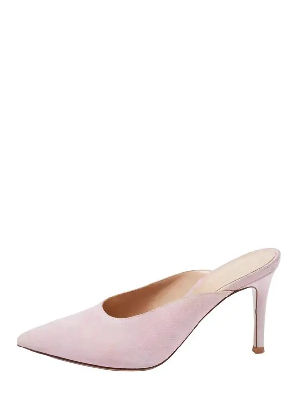GIANVITO ROSSI 80mm Pointed-toe Mules - Pink