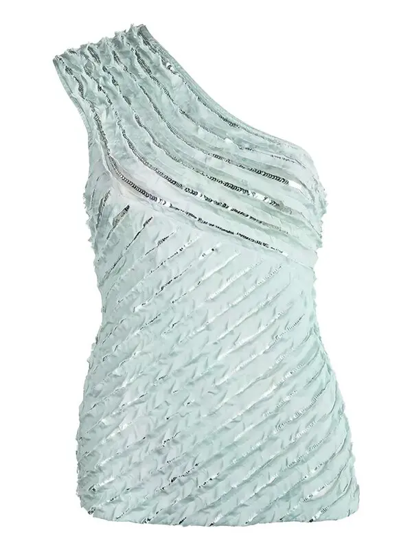 Roberto Cavalli Sequin-embellished Top - Blue