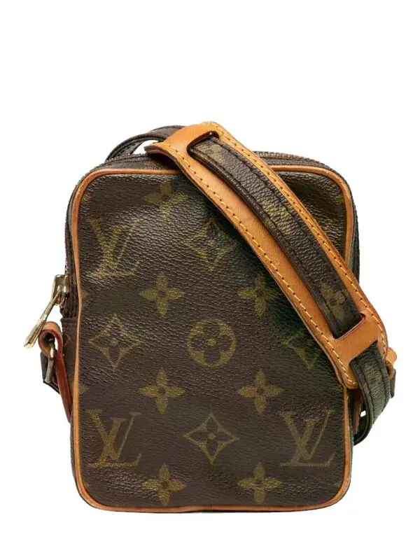 LOUIS VUITTON 1988 Monogram Mini Danube Crossbody Bag - Brown