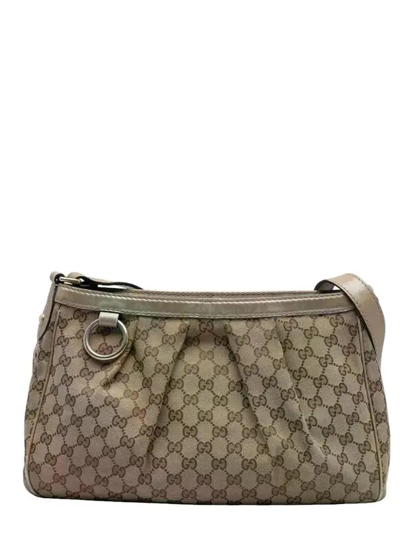 Gucci Gg Canvas Sukey Crossbody Bag - Brown