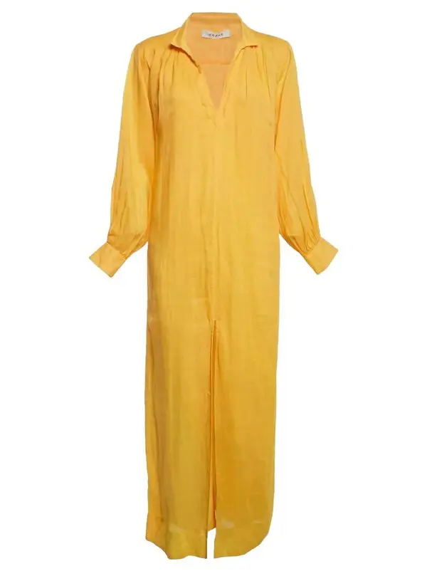 FRAME Long-sleeves Maxi Dress - Yellow