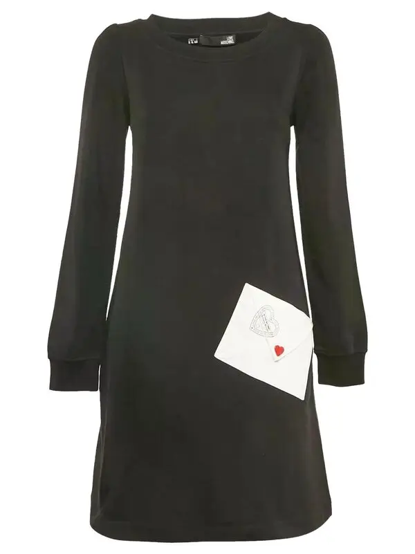 Moschino Envelope-pocket Dress - Black
