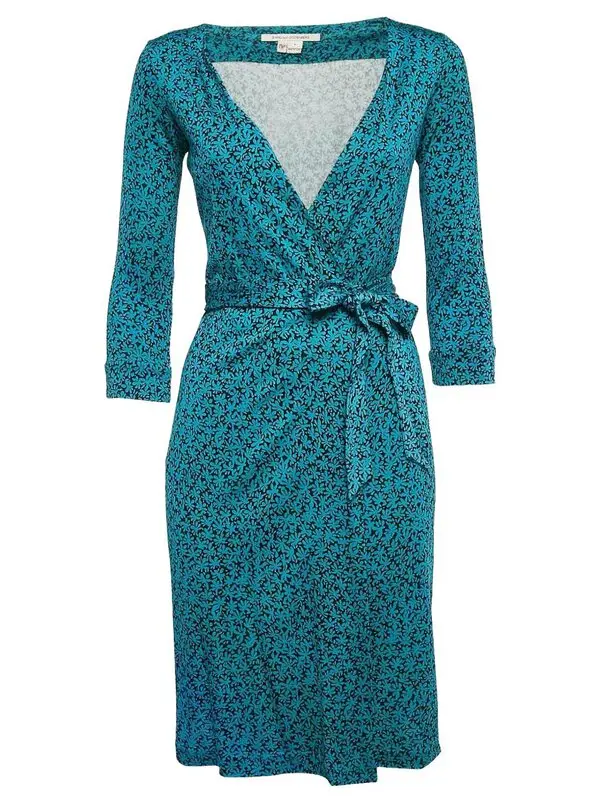 Diane Von Furstenberg Floral-print Wrap Dress - Blue