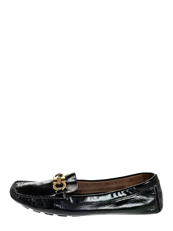 FERRAGAMO Gancini Loafers - Black