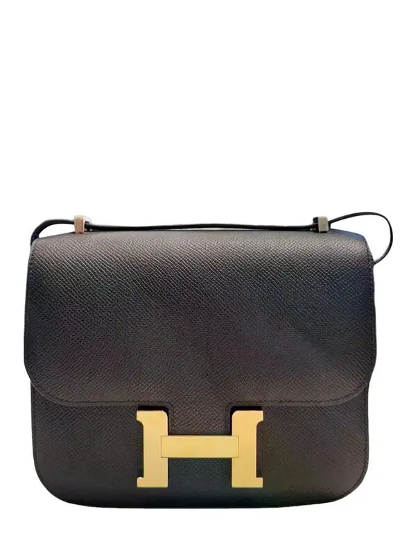 Hermès Special Order Constance 18 Verso Epsom Cross Body Bag - Black