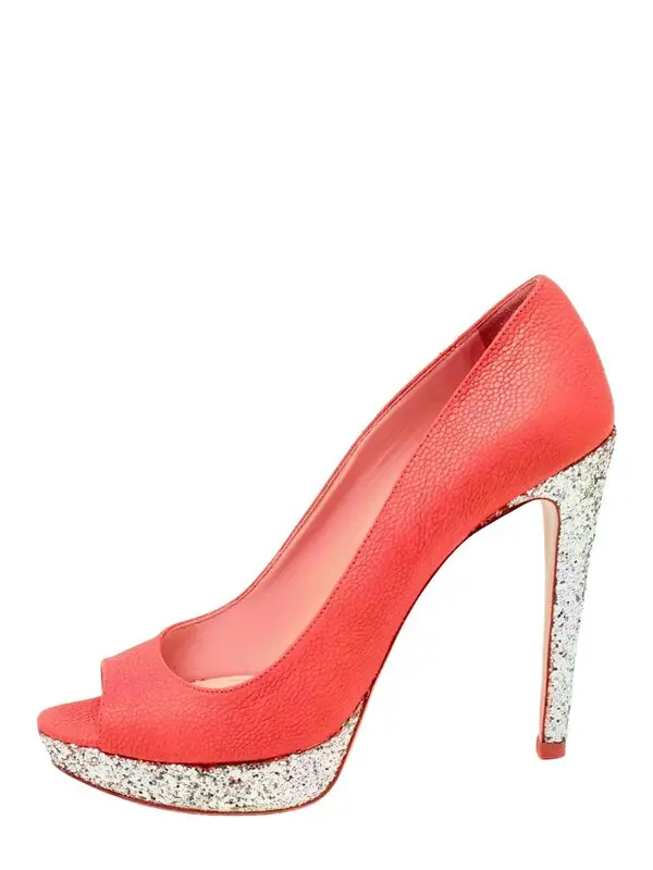 Miu Miu 130mm Glitter-detail Pumps - Pink