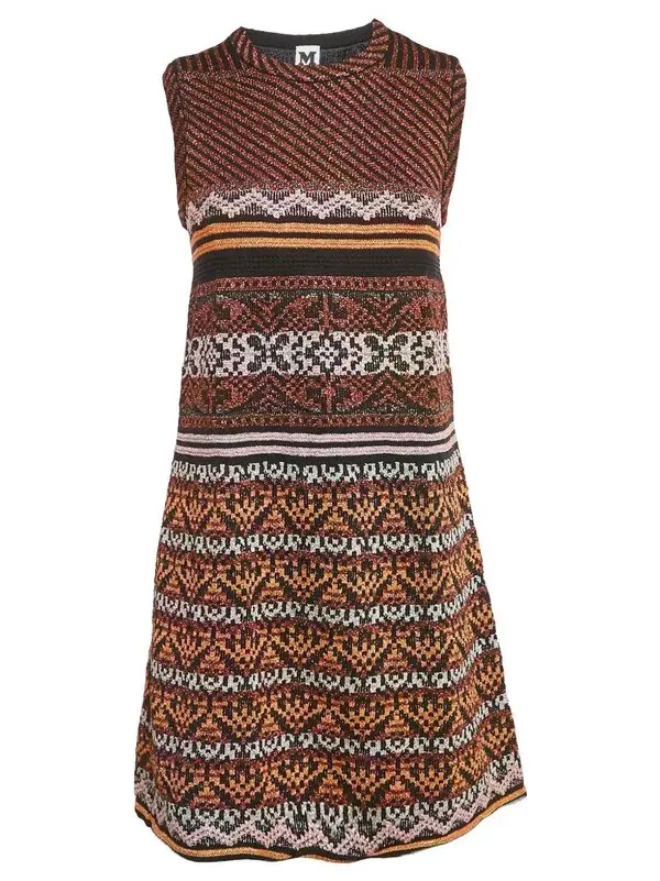 Missoni Pattern Knit Dress - Brown