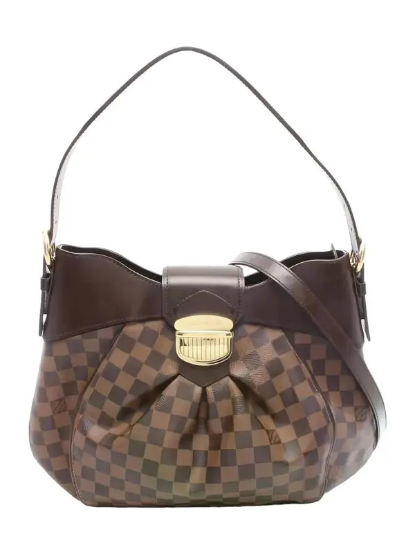 LOUIS VUITTON Sistina Mm Damier Ebene Tote Bag - Brown