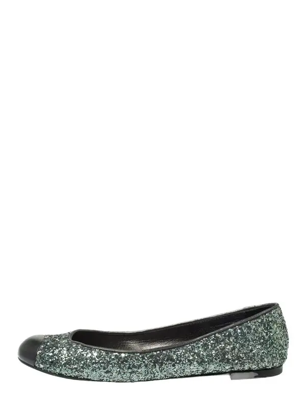 GIUSEPPE ZANOTTI Glitter-embellished Flats - Green