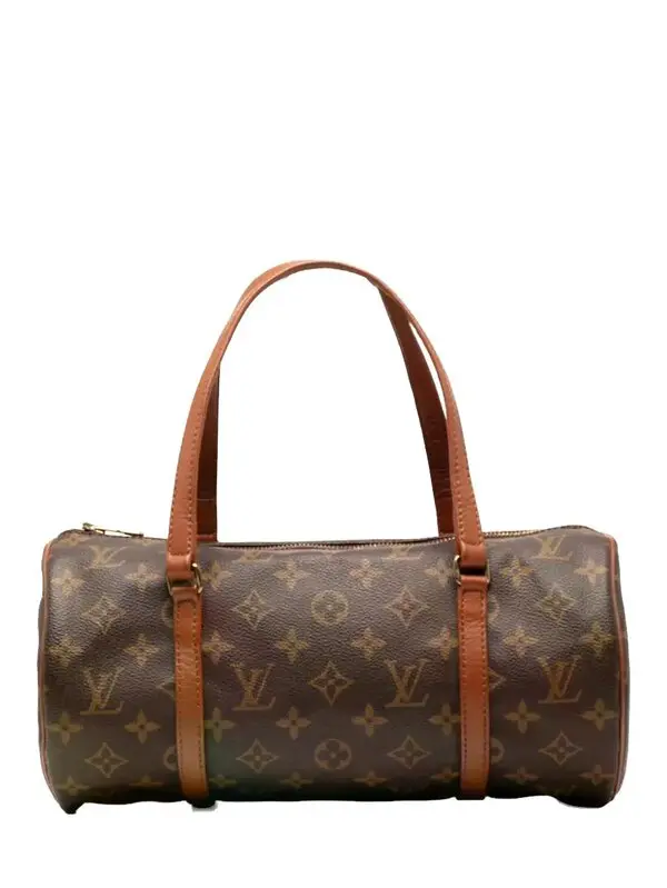 LOUIS VUITTON 1990 Monogram Papillon 30 Handbag - Brown