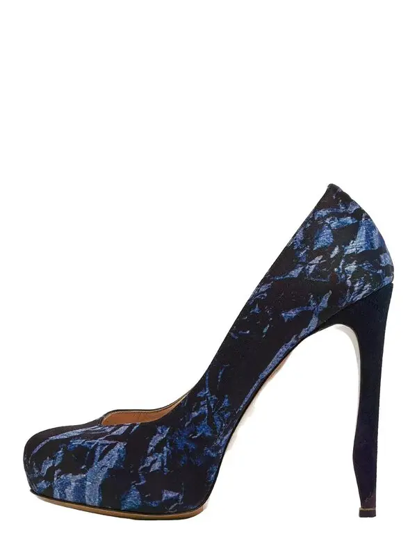 NICHOLAS KIRKWOOD 125mm Platform Pumps - Blue