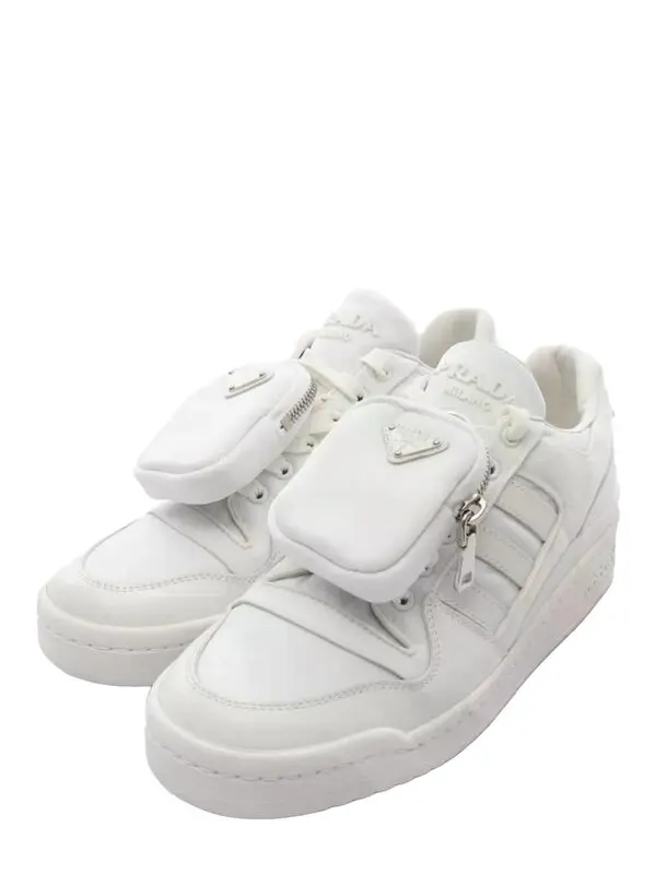 Prada X Adidas Re-nylon Pouch-detail Sneakers - White