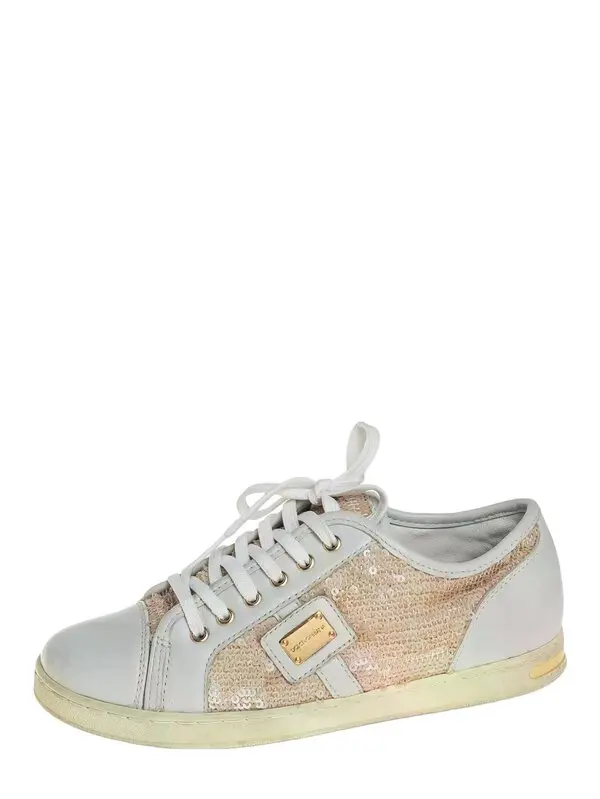 Dolce & Gabbana Panelled Sneakers - White