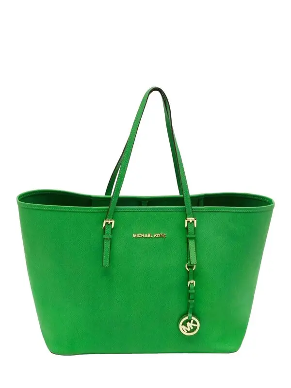 Michael Kors Vintage Jet Set Saffiano Tote Bag - Green