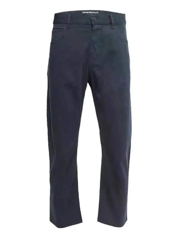 Emporio Armani Cotton Chinos - Blue