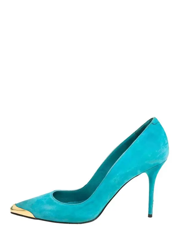 Alexander McQueen 100mm Pointed Toe Tip Pumps - Blue
