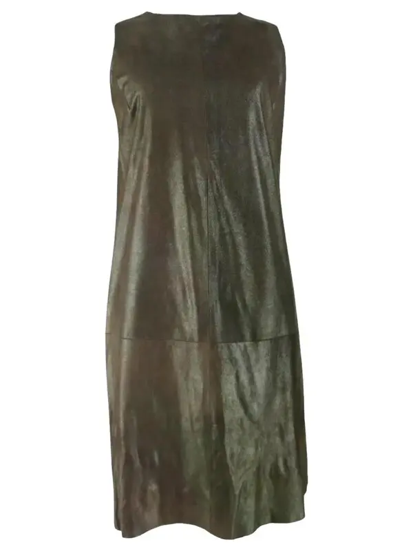 Vince Leather Dress - Brown