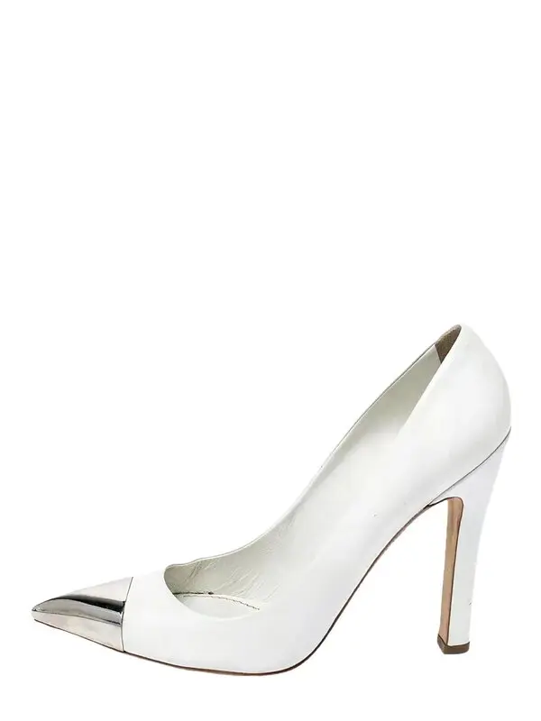 LOUIS VUITTON 120mm Leather Heeled Pumps - White